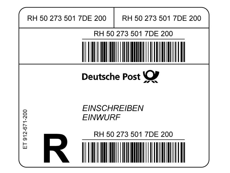 Einschreiben-Einwurf Label National, 500 Stk. | Shop Deutsche Post Einschreiben-Einwurf Label National, 500 Stk. | Shop Deutsche Post