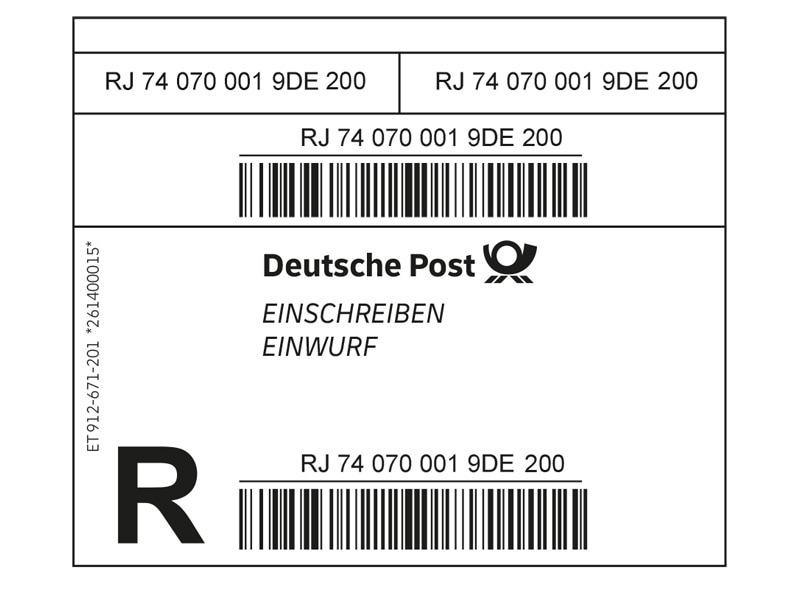 Einschreiben-Einwurf Label National, 50 Stk. | Shop Deutsche Post Einschreiben-Einwurf Label National, 50 Stk. | Shop Deutsche Post