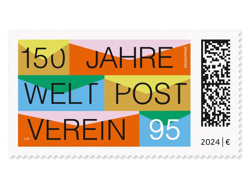 150 Jahre Weltpostverein, Briefmarke zu 0,95 €, 10er-Bogen | Shop ...