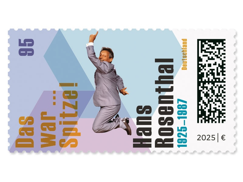 100. Geburtstag Hans Rosenthal, Briefmarke zu 0,95 €, 10er-Bogen | Shop ...