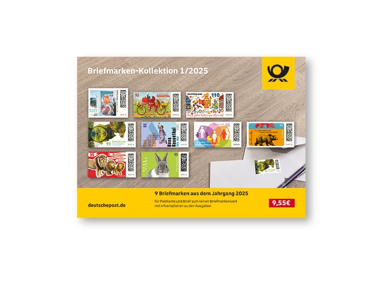 Steckkarte "Briefmarken-Kollektion 1/2025" | Shop Deutsche Post