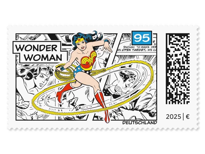 Wonder Woman, Briefmarke zu 0,95 €, 10er-Bogen | Shop Deutsche Post
