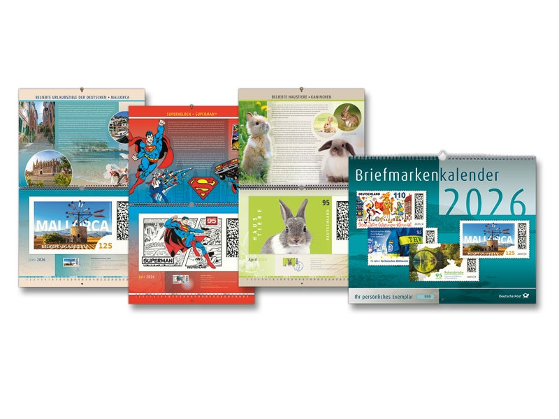 Briefmarkenkalender 2026 | Shop Deutsche Post