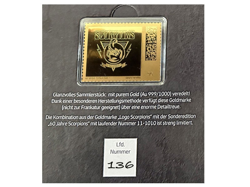 60 Jahre Scorpions - GOLD Edition | Shop Deutsche Post